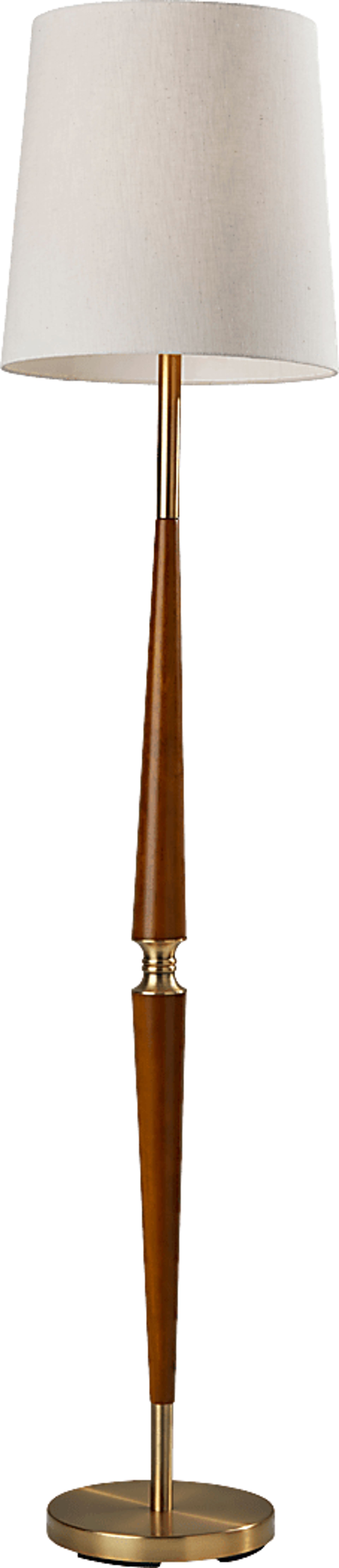 Del Rio Place Walnut Brown Floor Lamp | Rooms to Go