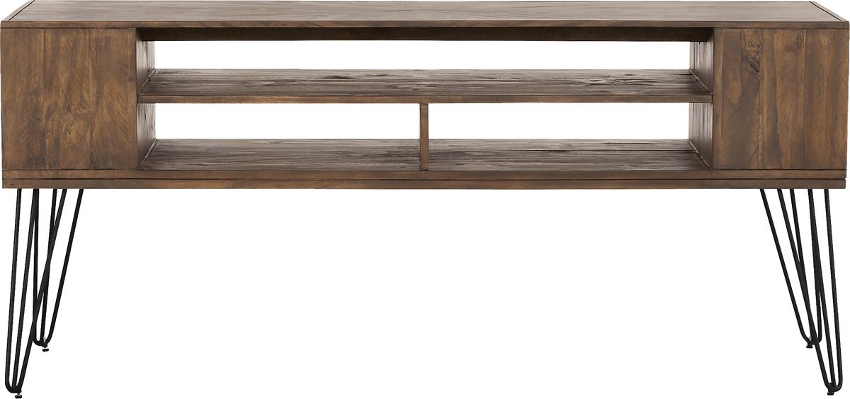 Del Sol Brown Dark Wood 63 in. Console | Rooms to Go