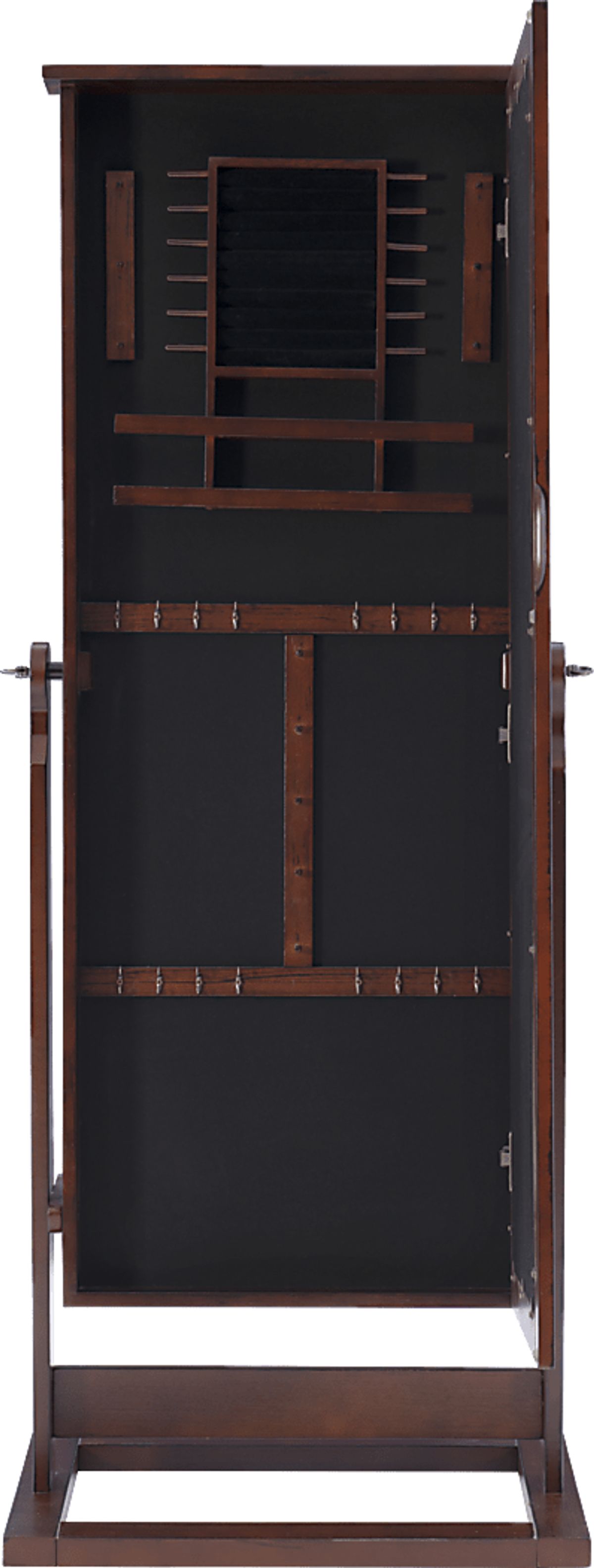 Delafield Brown Dark Wood Jewelry Armoire | Rooms to Go