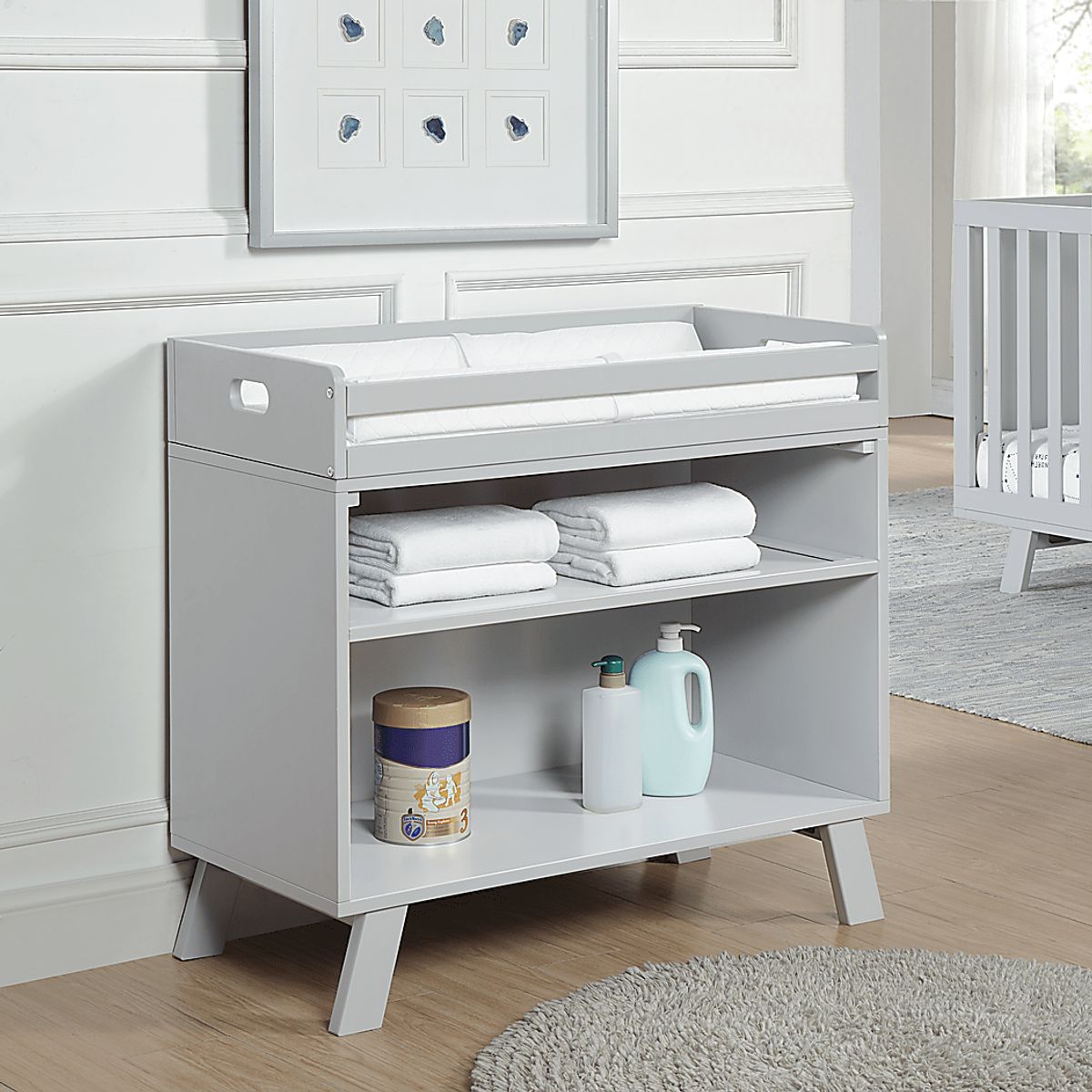 Delavan Gray Changing Table | Rooms to Go