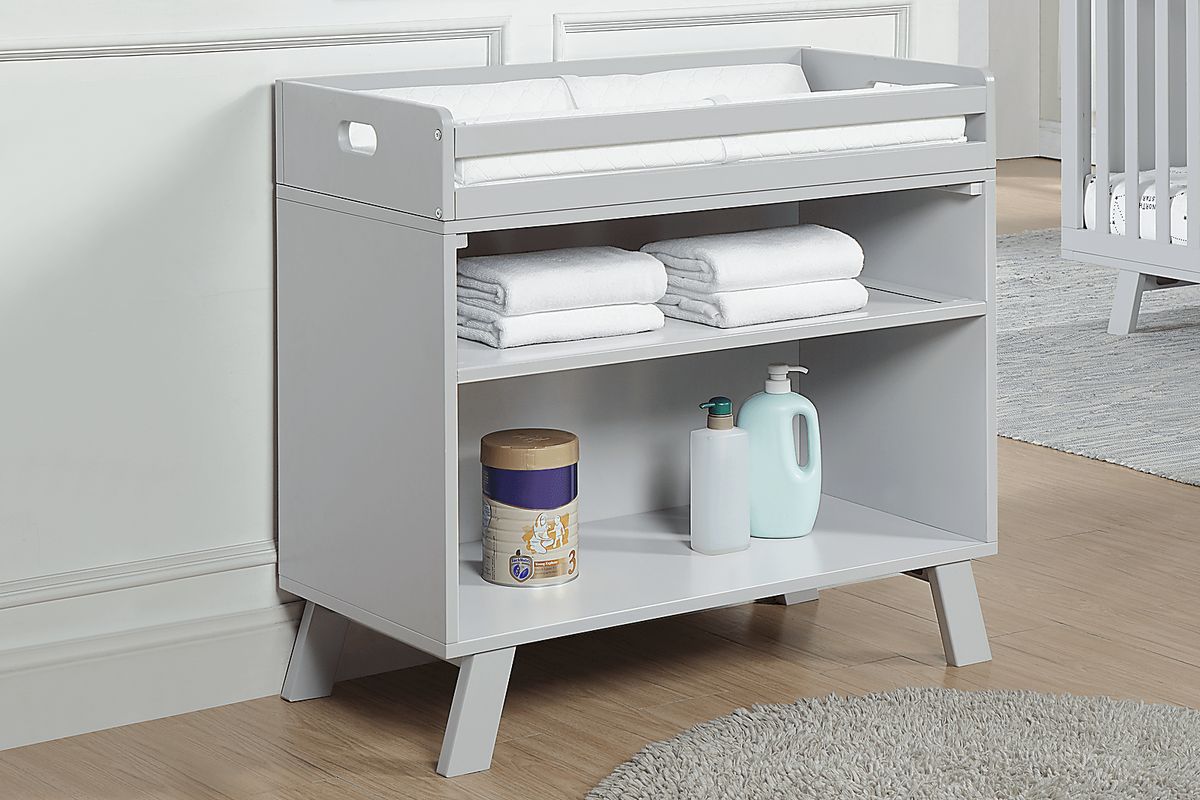 Delavan Gray Changing Table | Rooms to Go