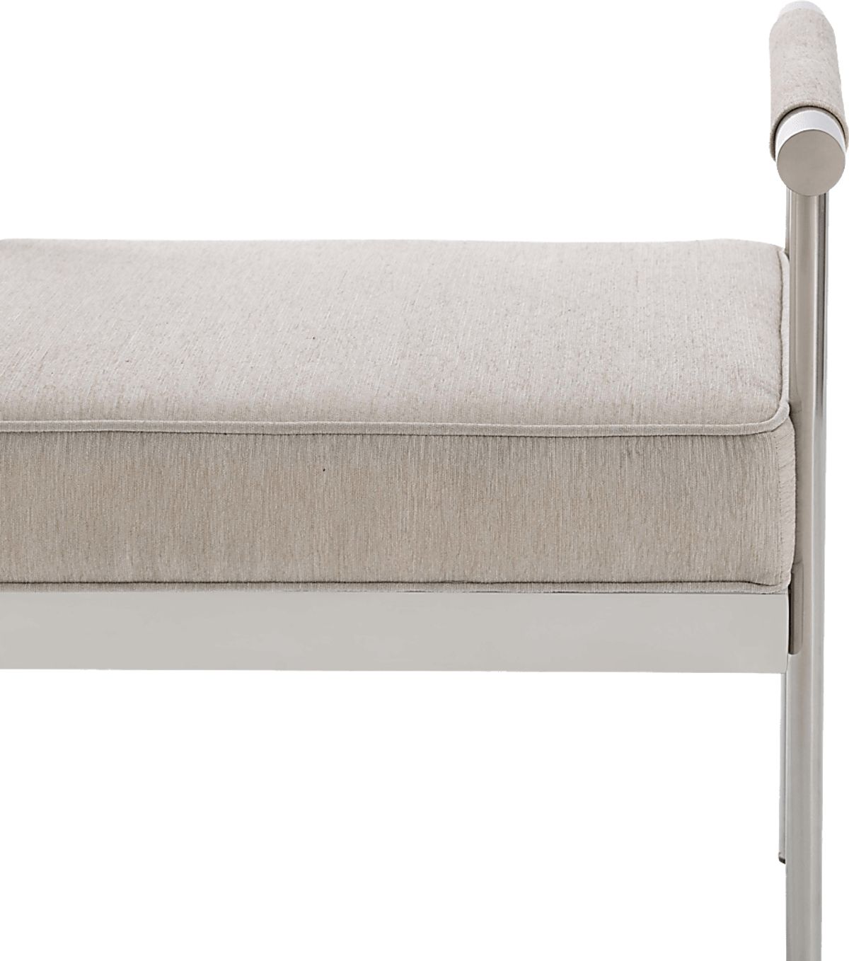Delina Elle Cream Beige Bench | Rooms to Go