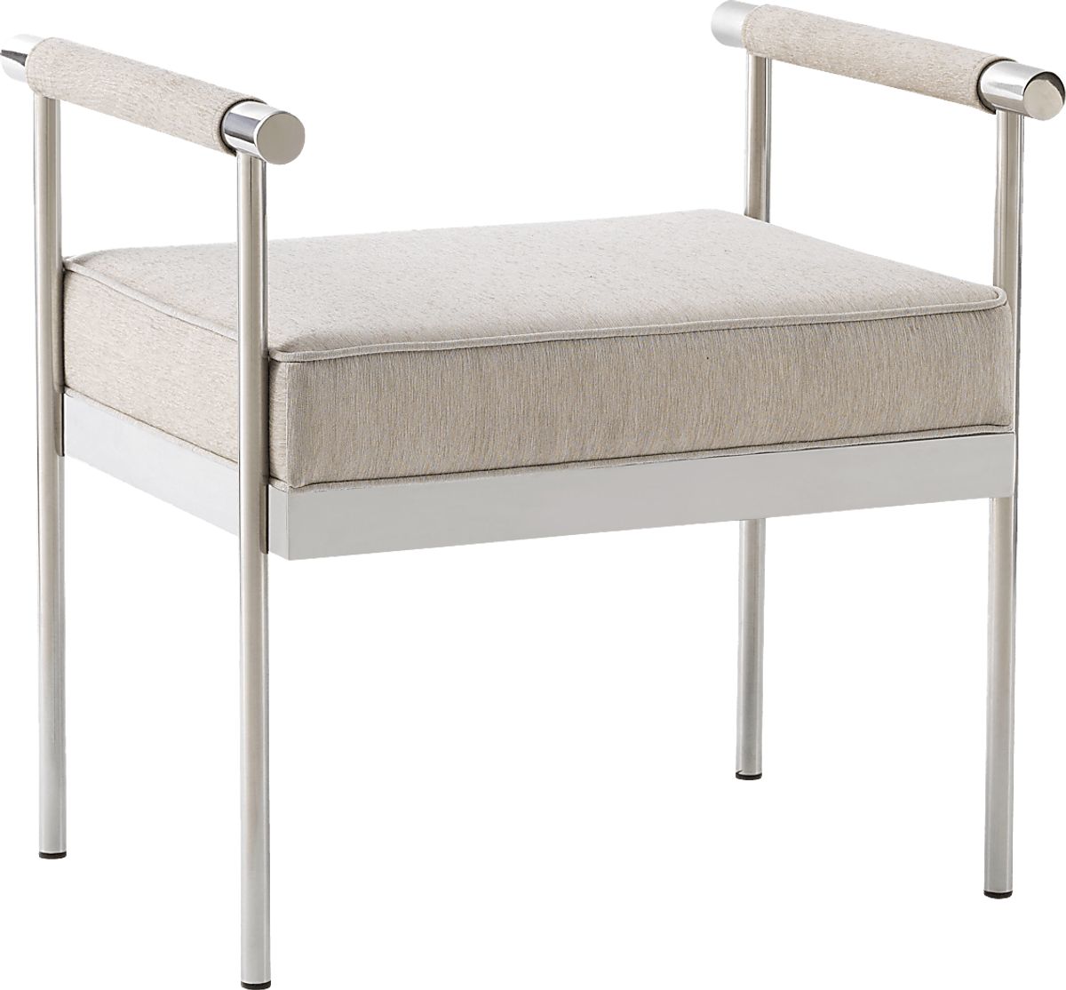 Delina Elle Cream Beige Bench | Rooms to Go