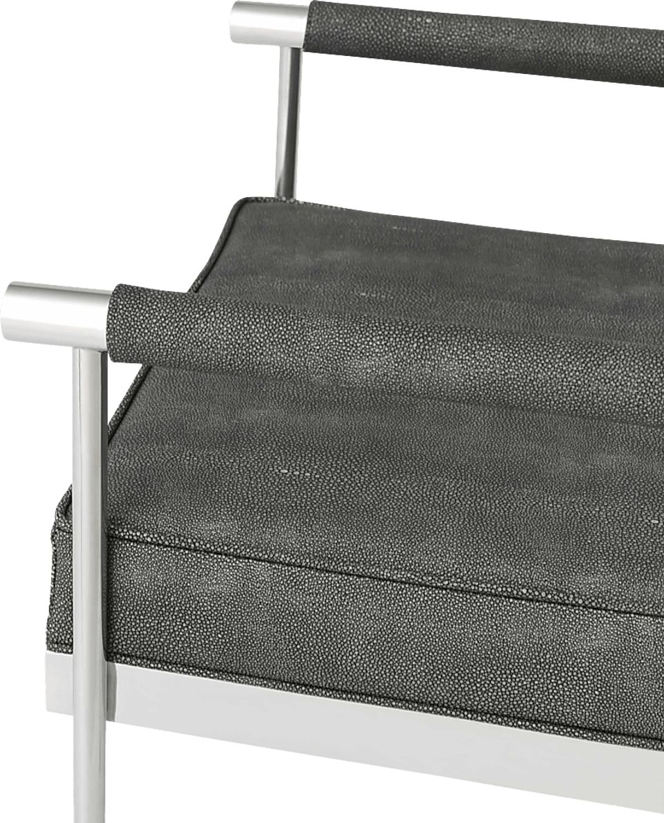 Delina Elle Dark Gray Bench - Rooms To Go