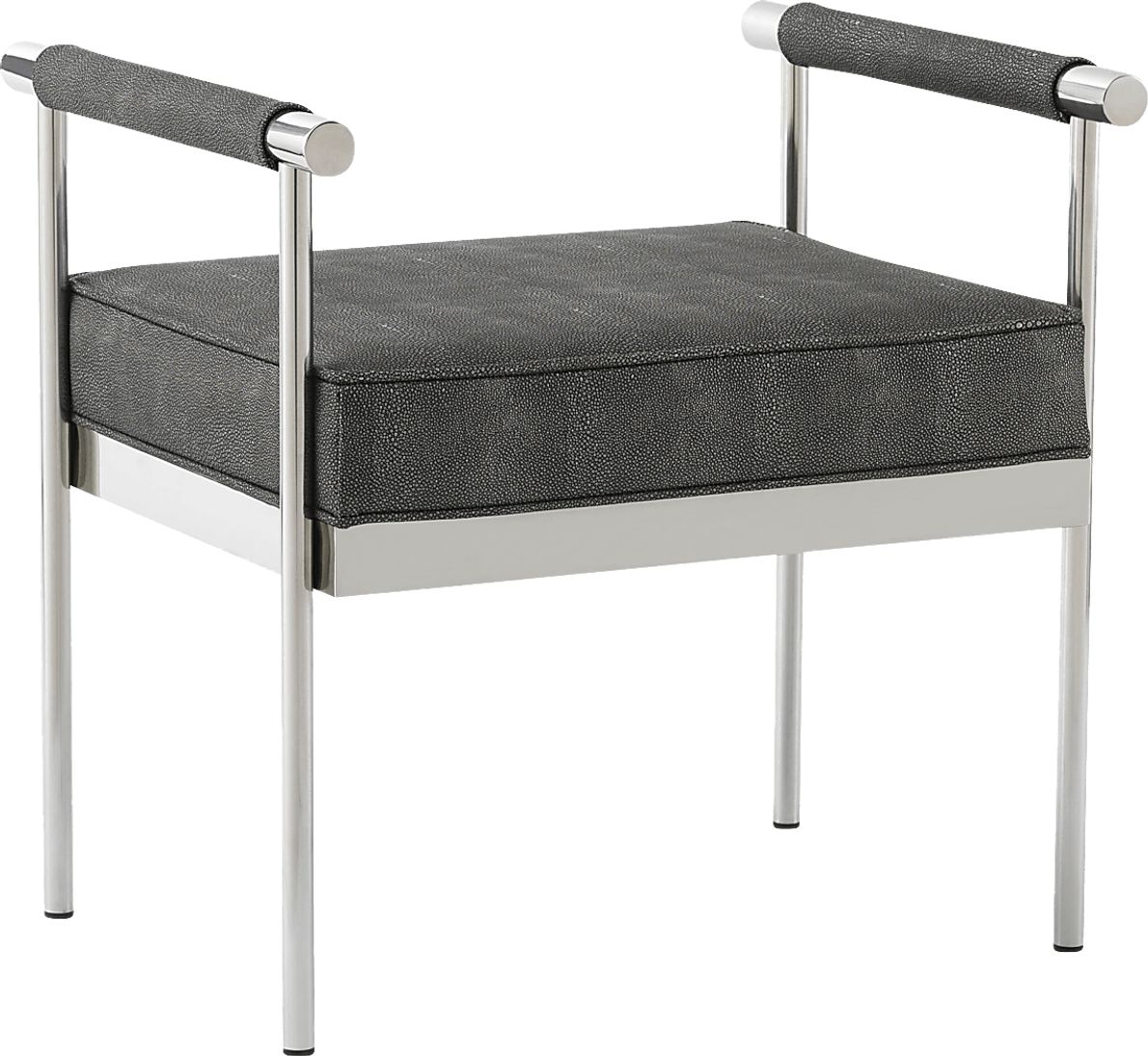 Delina Elle Dark Gray Bench - Rooms To Go