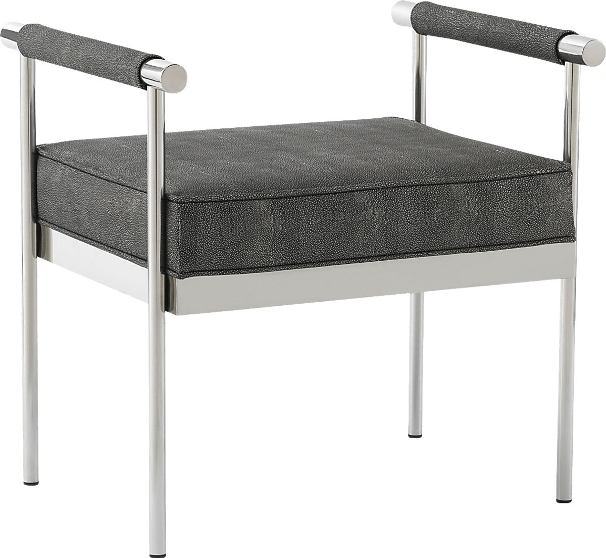 Delina Elle Dark Gray Bench | Rooms to Go