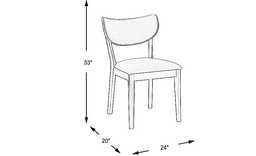 Delmon Walnut Dark Wood Side Chair | Rooms to Go