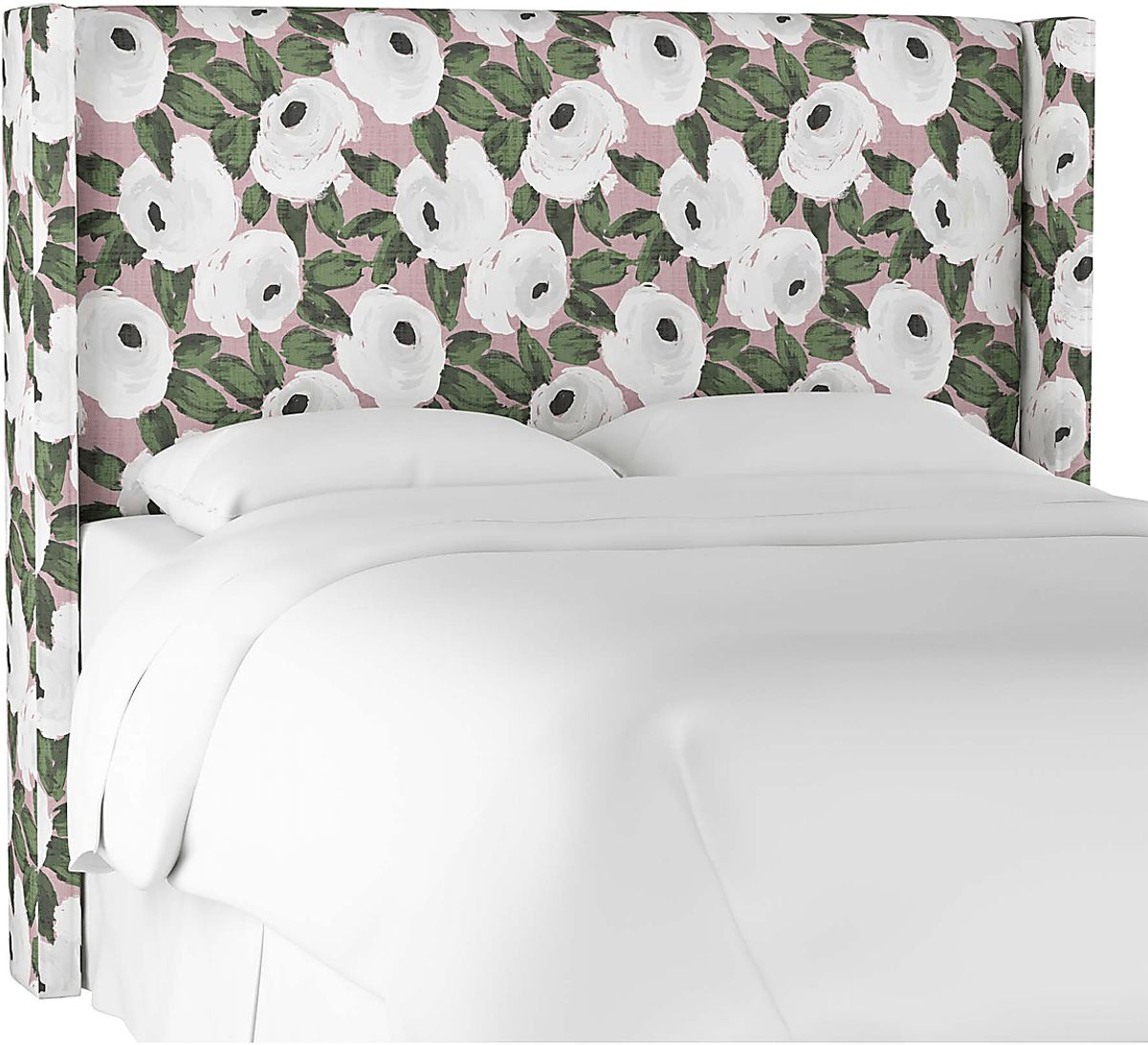 Delnary Pink Blush Cotton Fabric Twin Headboard | Rooms to Go