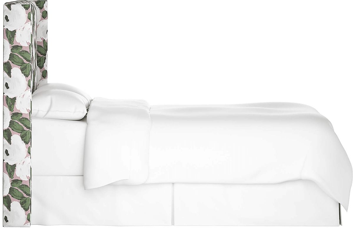 Delnary Pink Blush Cotton Fabric Twin Headboard | Rooms to Go