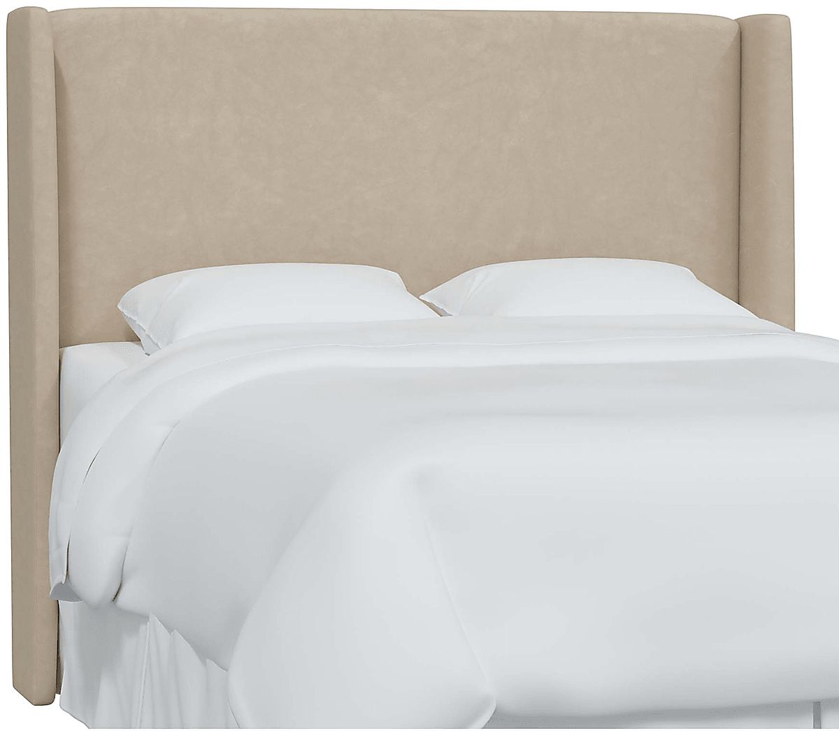 Delorna I Tan Beige,Brown Polyurethane Fabric King Headboard | Rooms to Go