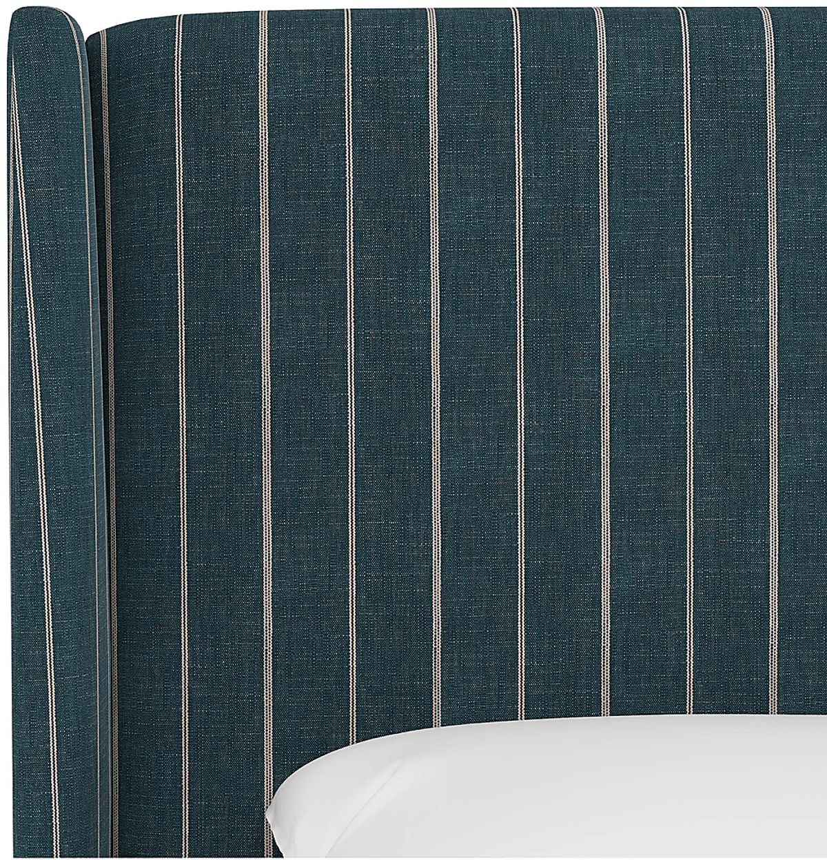 Delorna II Indigo Blue Cotton,Linen Fabric Queen Headboard | Rooms to Go