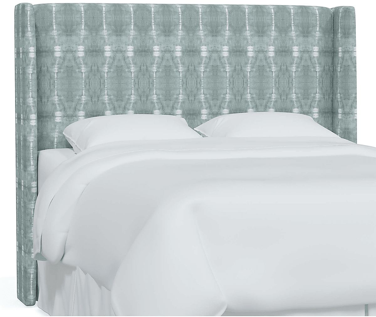 Delorna II Light Blue Linen,Polyester Fabric Twin Headboard | Rooms to Go