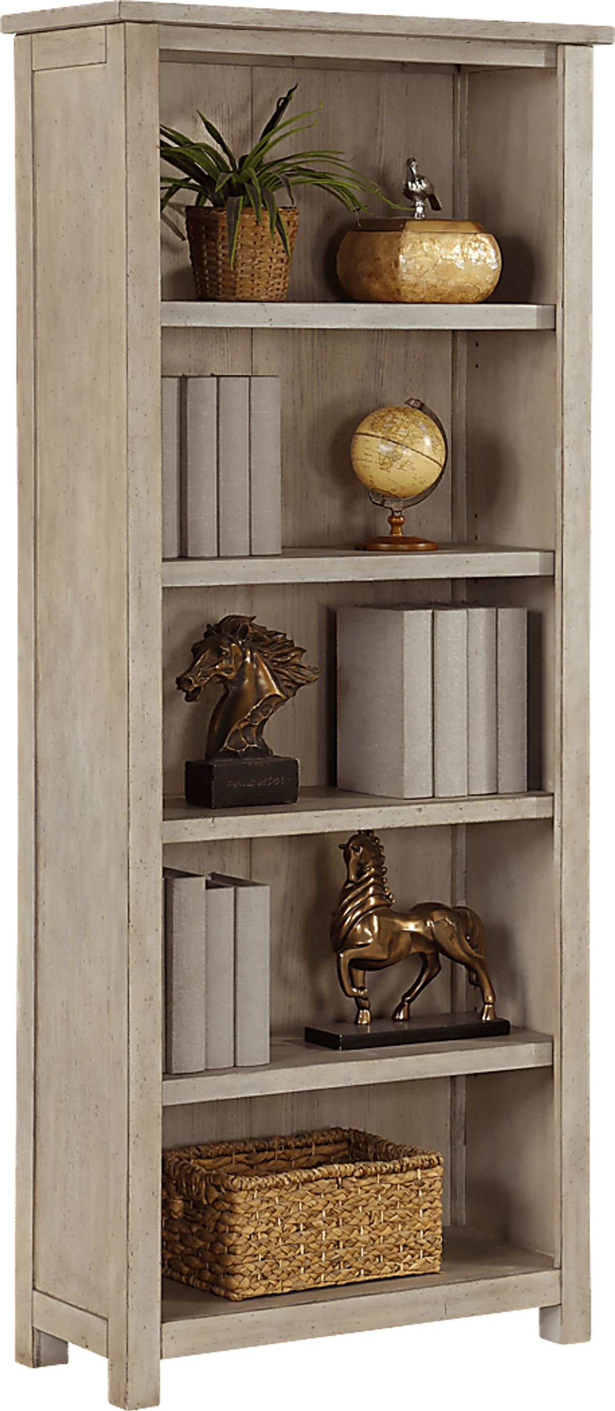 Delverne Tan Light Wood Bookcase | Rooms to Go