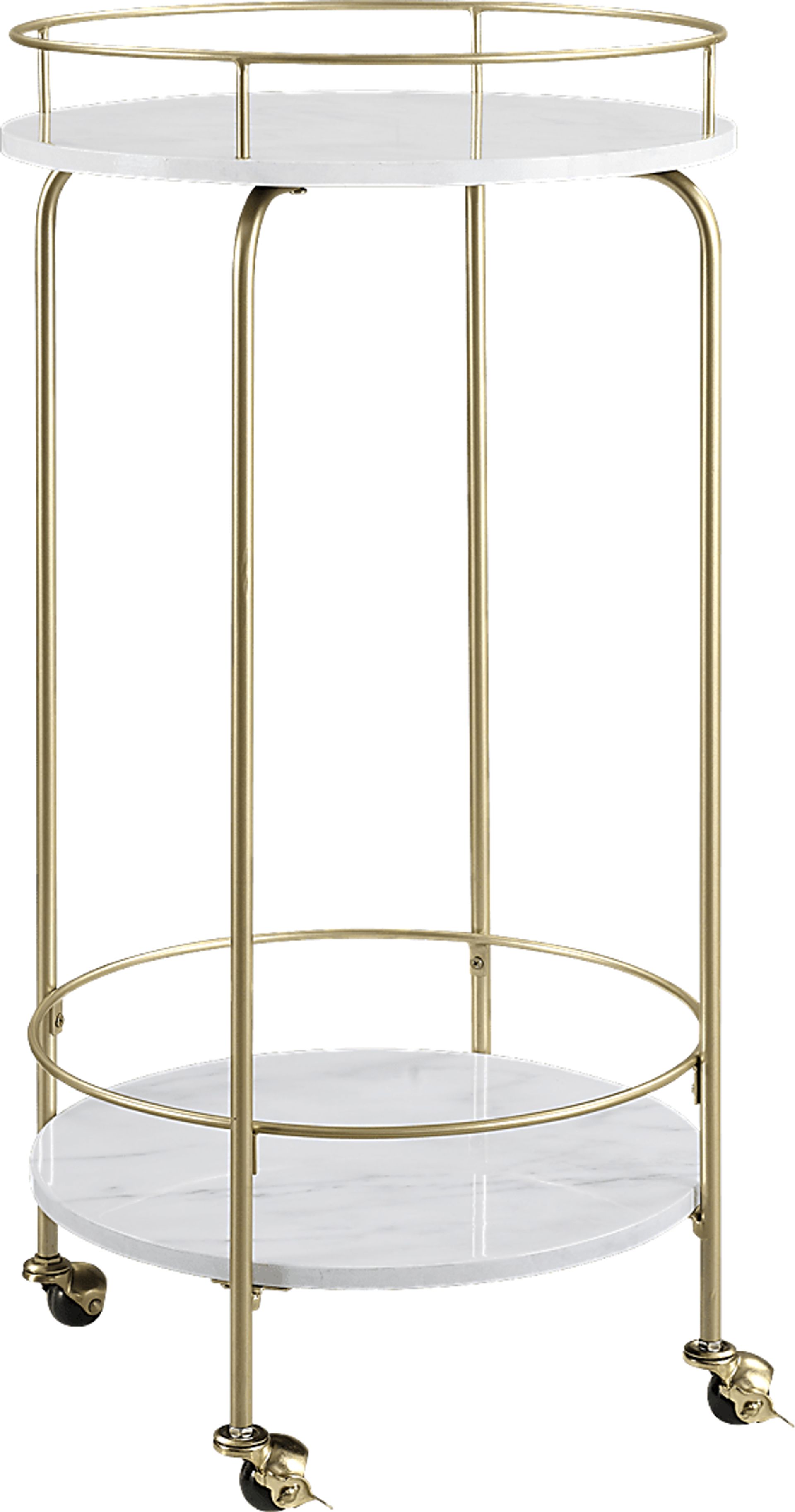 Delverton White Colors,White Bar Cart | Rooms to Go