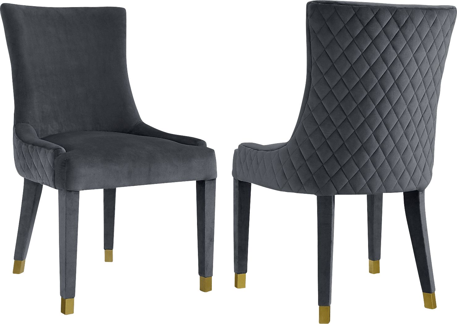 Delyan Gray Side Chair, Set of 2 - Rooms To Go