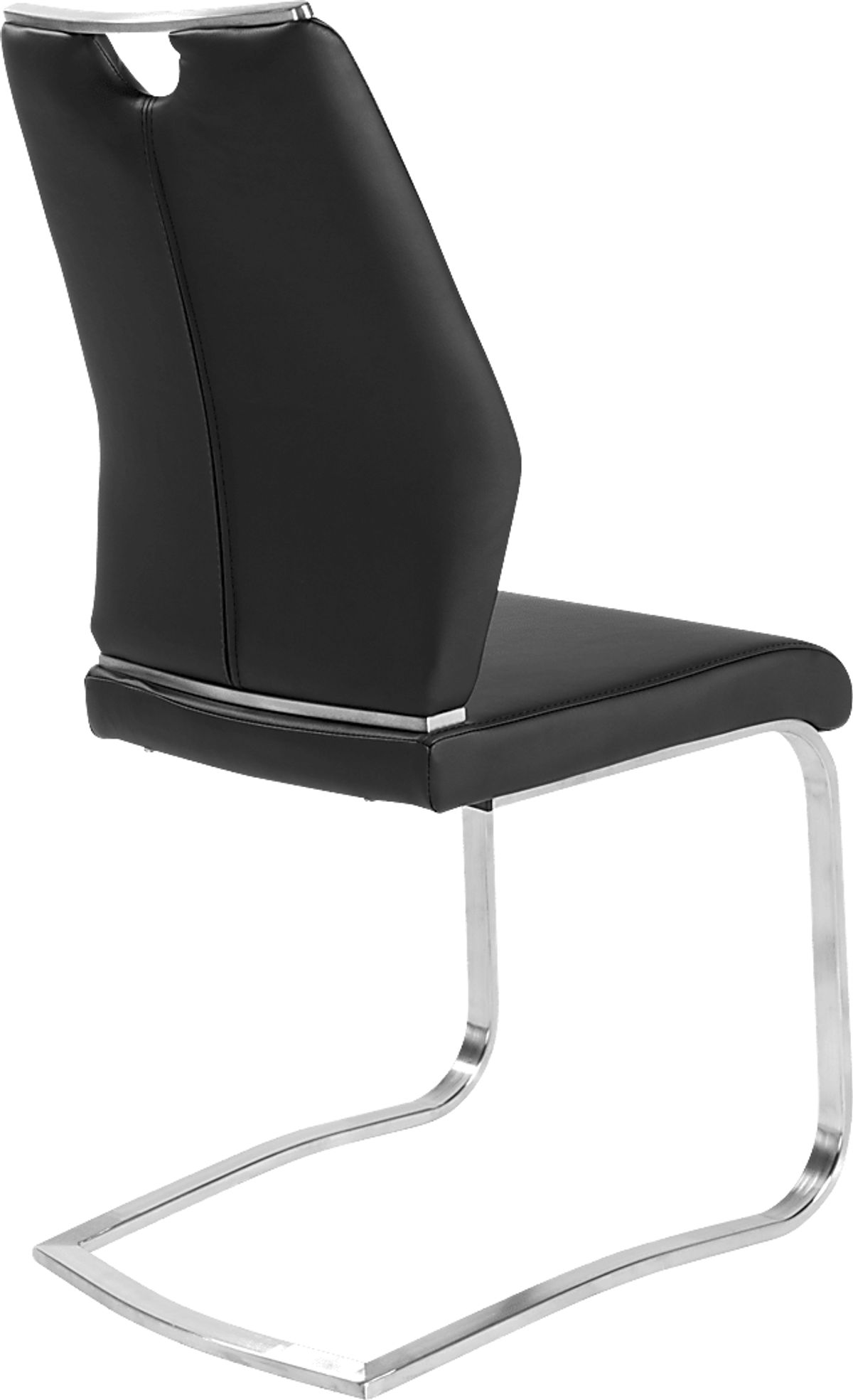 Demilo Black Synthetic Fabric Dining Chair | Rooms to Go