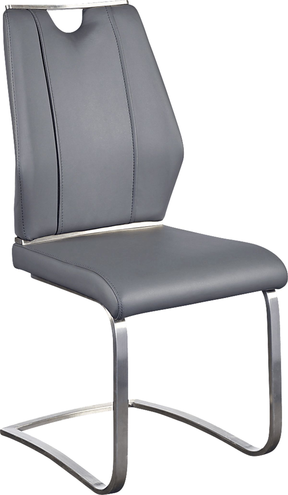 Demilo Gray Synthetic Fabric Dining Chair | Rooms to Go