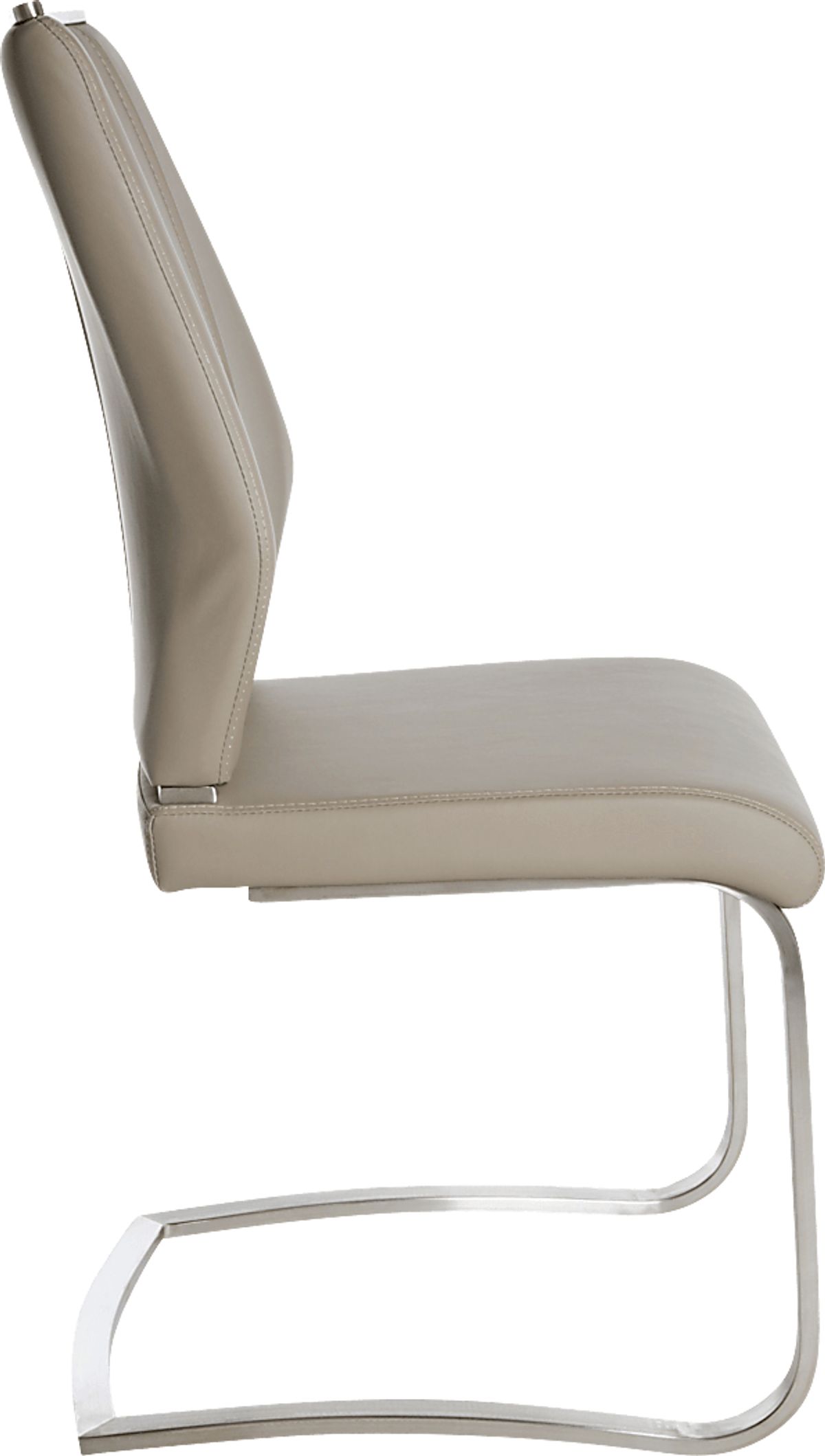 Demilo Taupe Beige Synthetic Fabric Dining Chair | Rooms to Go