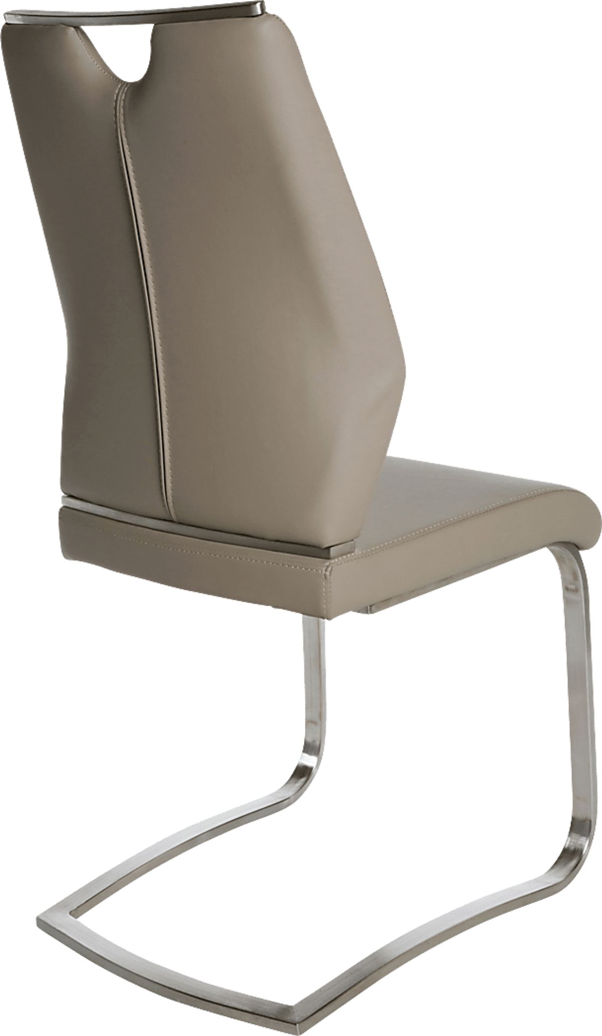 Demilo Taupe Beige Synthetic Fabric Dining Chair | Rooms to Go
