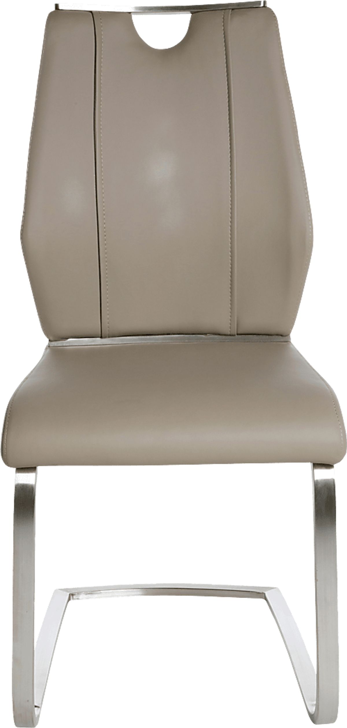 Demilo Taupe Beige Synthetic Fabric Dining Chair | Rooms to Go