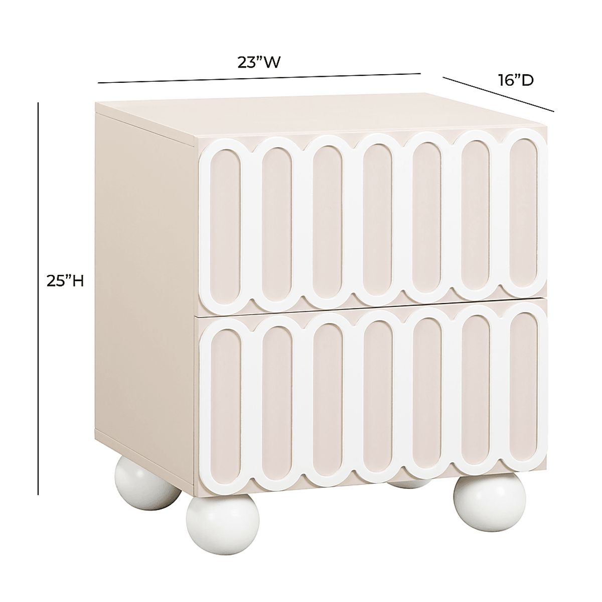 Demorest Taupe Beige Nightstand | Rooms to Go