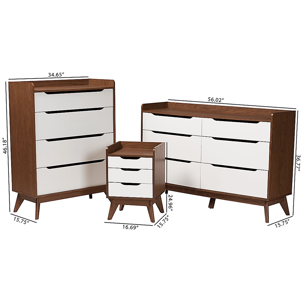 Deneys White Dresser Set | Rooms to Go