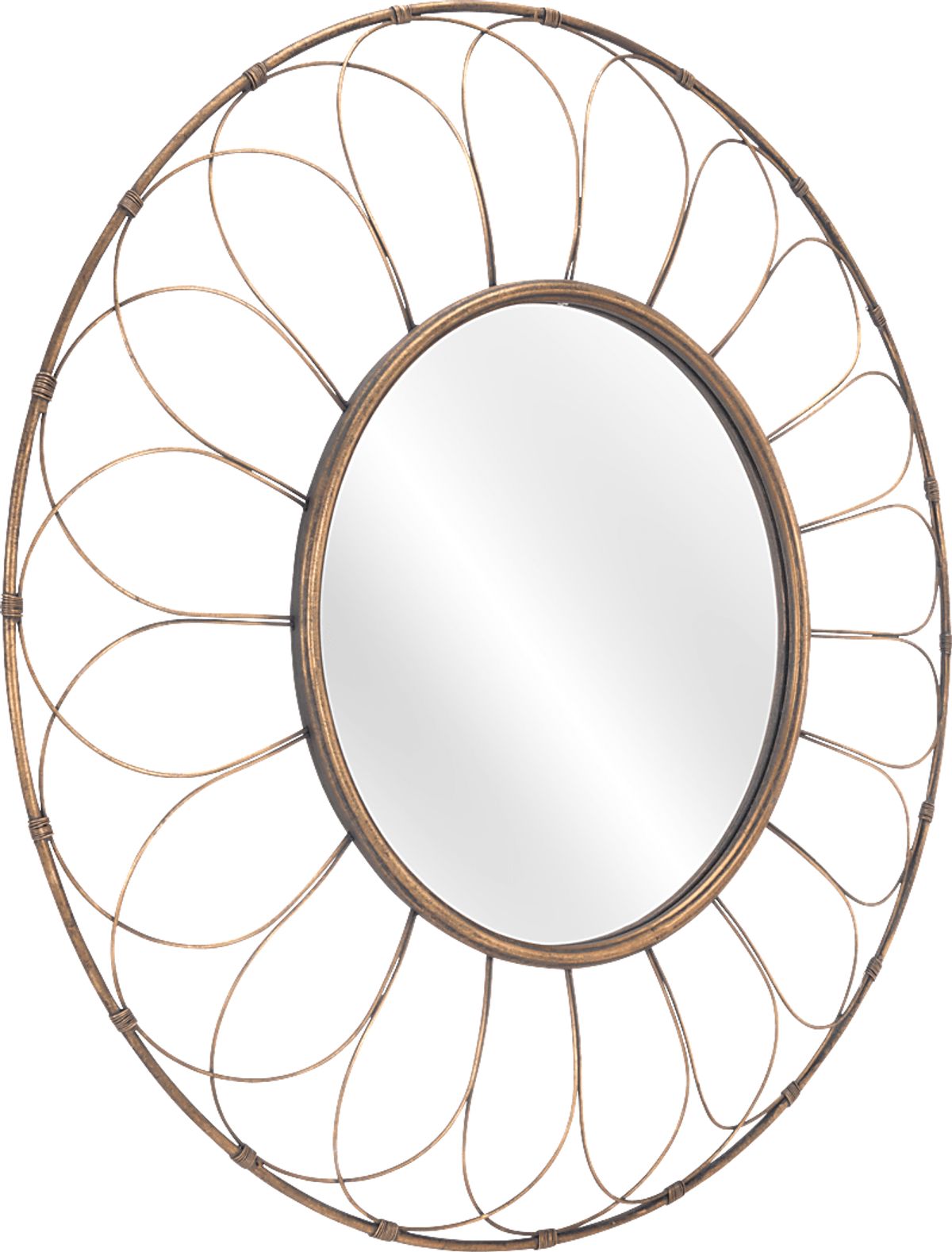 Dengarden Gold Colors,Metal Mirror | Rooms to Go
