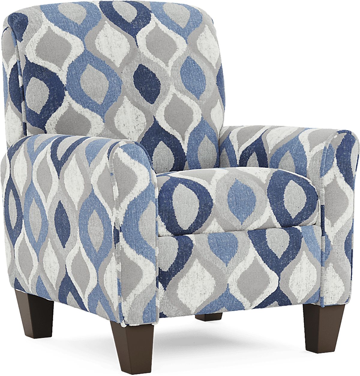 Dennin Heights Gray Woven Push Back Recliner | Rooms to Go