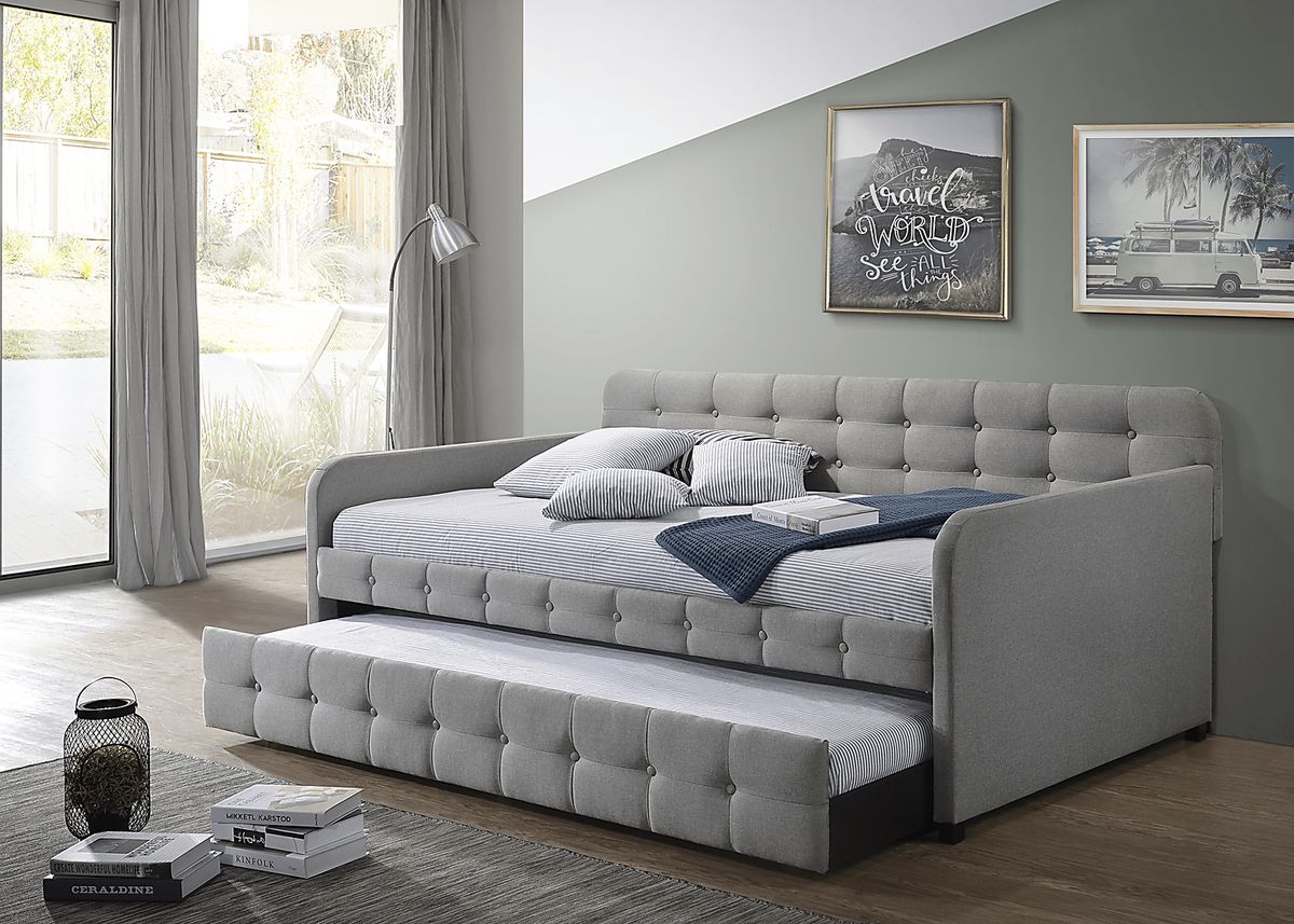 Densmore Gray Polyester Fabric Daybed | Rooms to Go