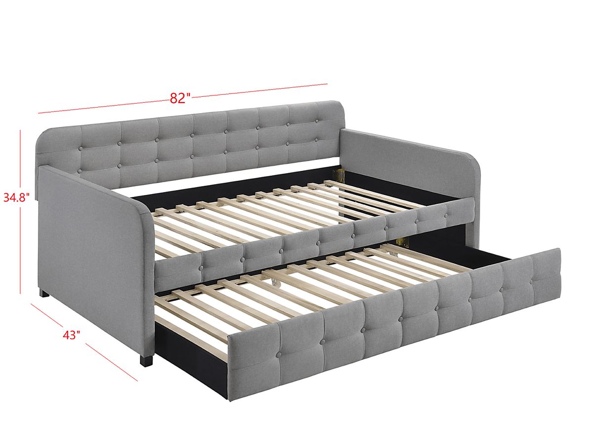 Densmore Gray Polyester Fabric Daybed | Rooms to Go
