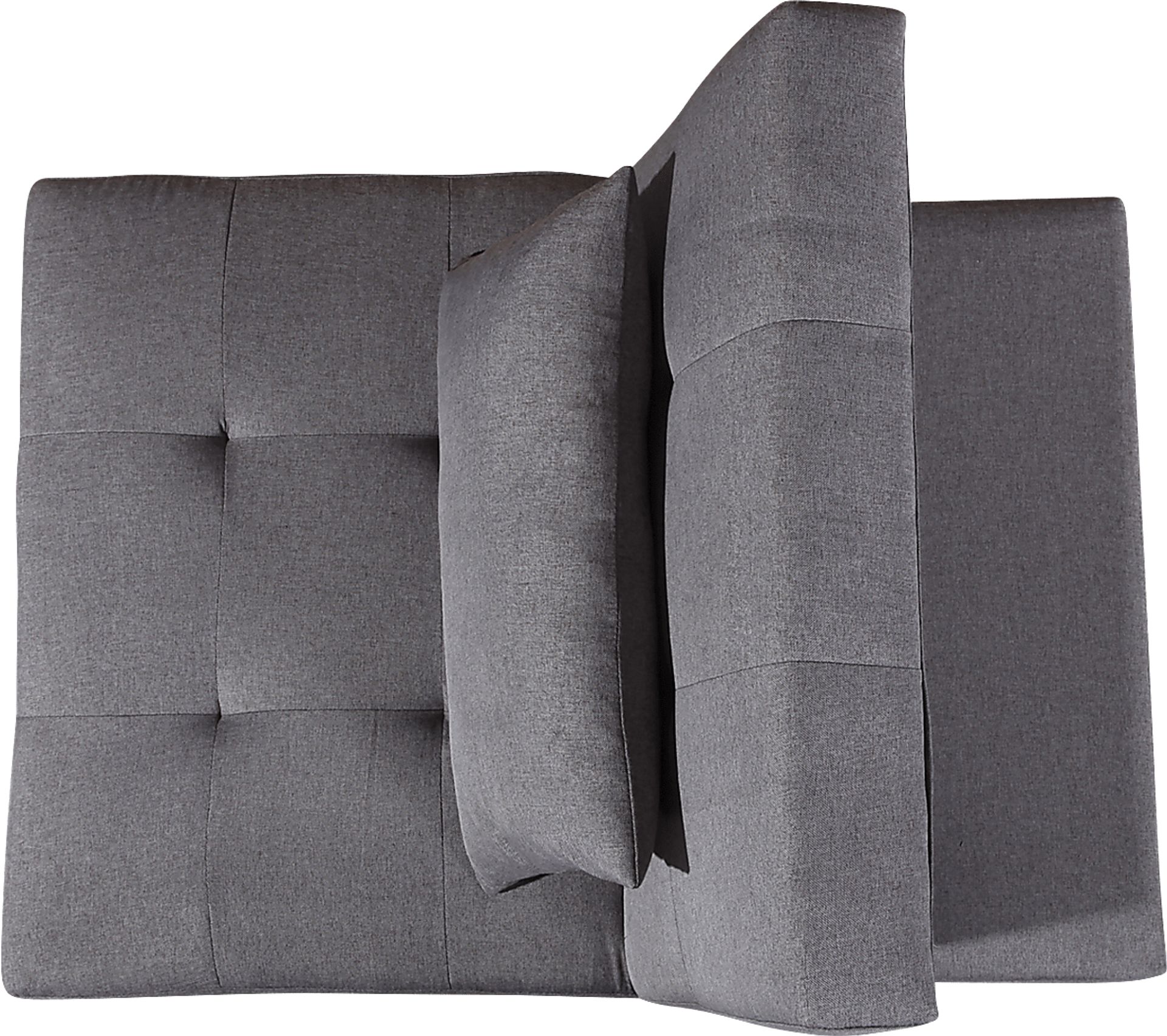 Denvir Gray Polyester Fabric Adjustable Back Chair | Rooms to Go