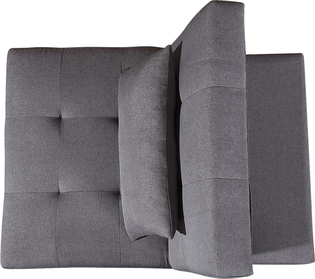 Denvir Gray Polyester Fabric Adjustable Back Chair | Rooms to Go