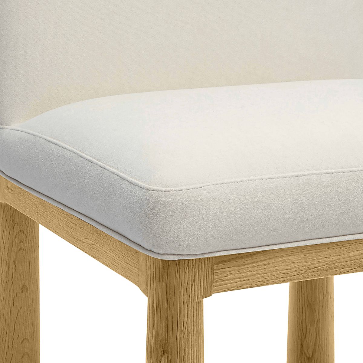Deorsam Cream Beige Polyester Fabric Dining Chair | Rooms to Go