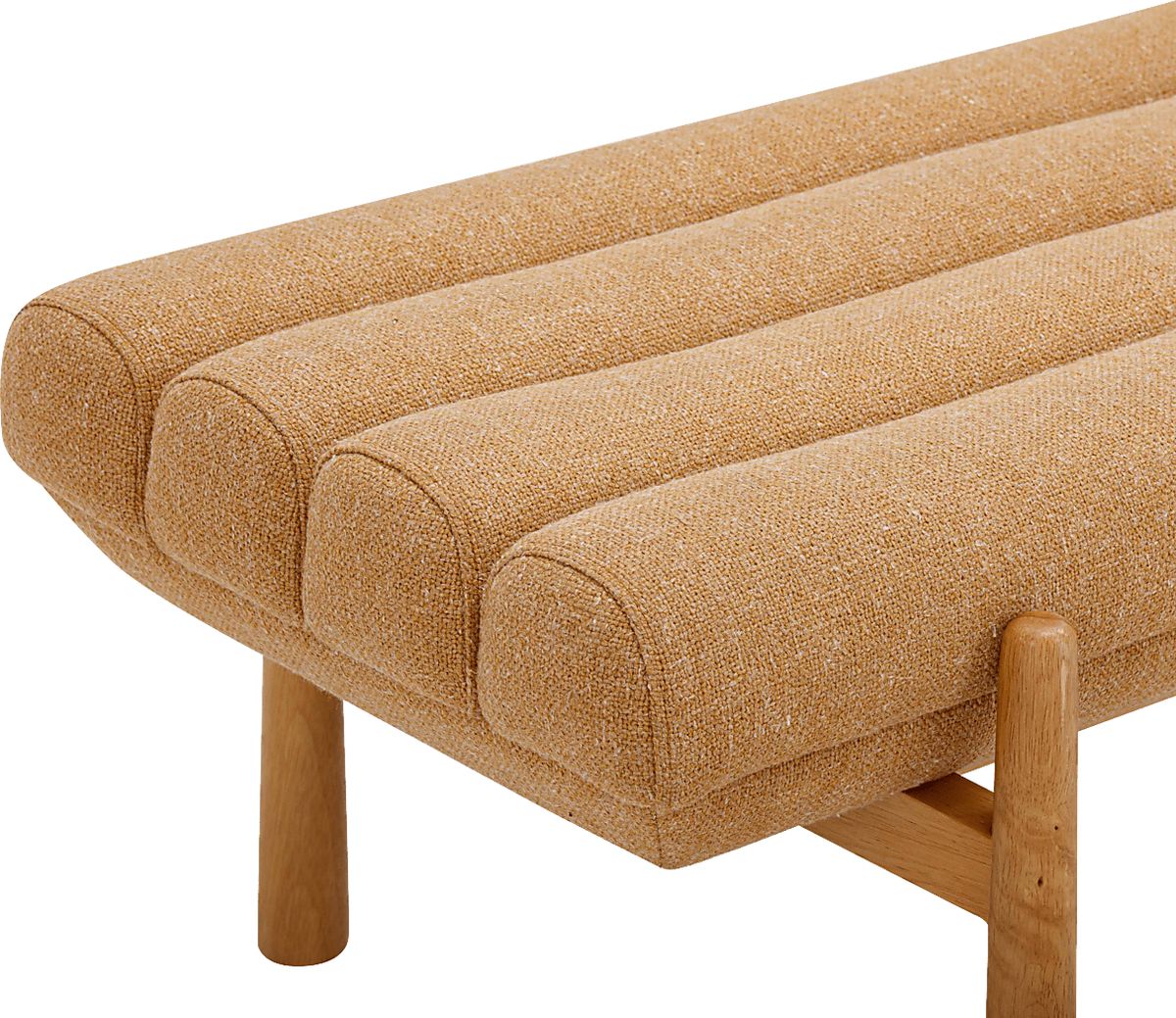 Deppert Yellow Nylon,Polyester Fabric Accent Bench | Rooms to Go