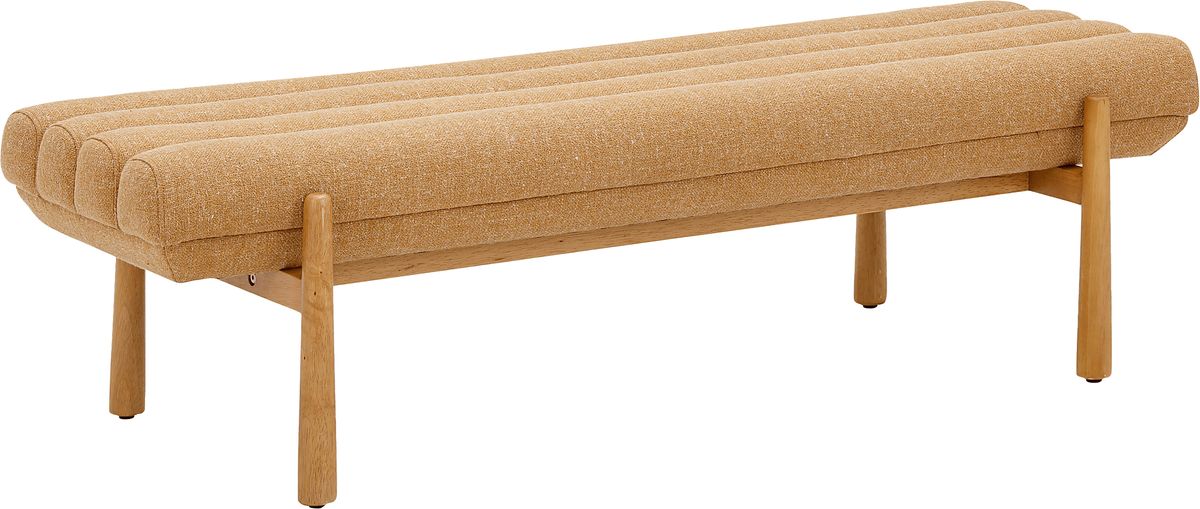 Deppert Yellow Nylon,Polyester Fabric Accent Bench | Rooms to Go