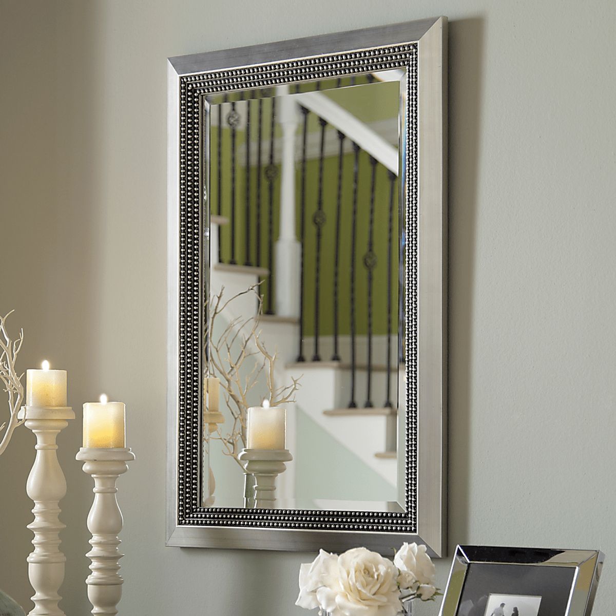 Derryl Light Gray Mirror | Rooms to Go