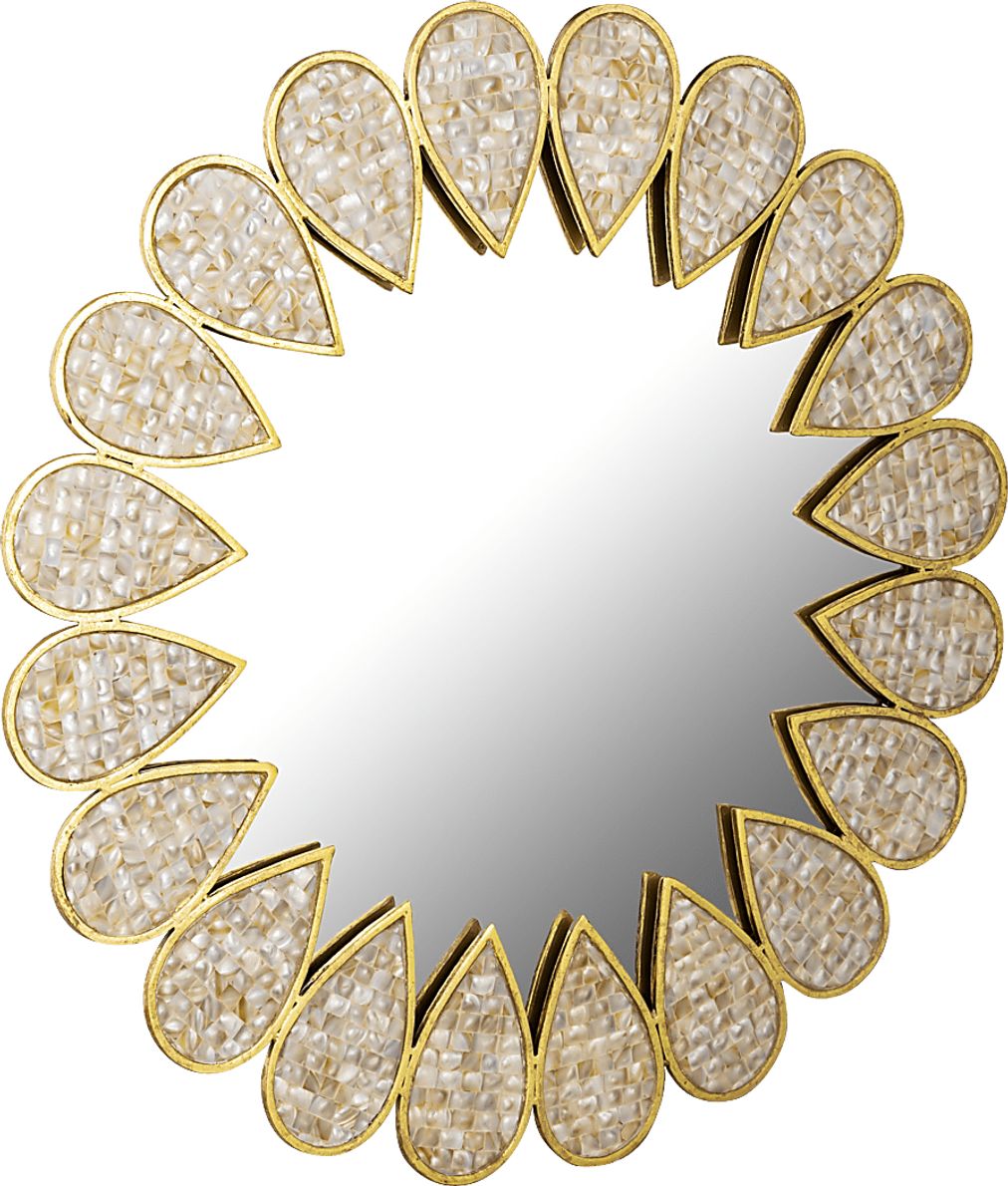 Derting Gold Wall Mirror - Rooms To Go