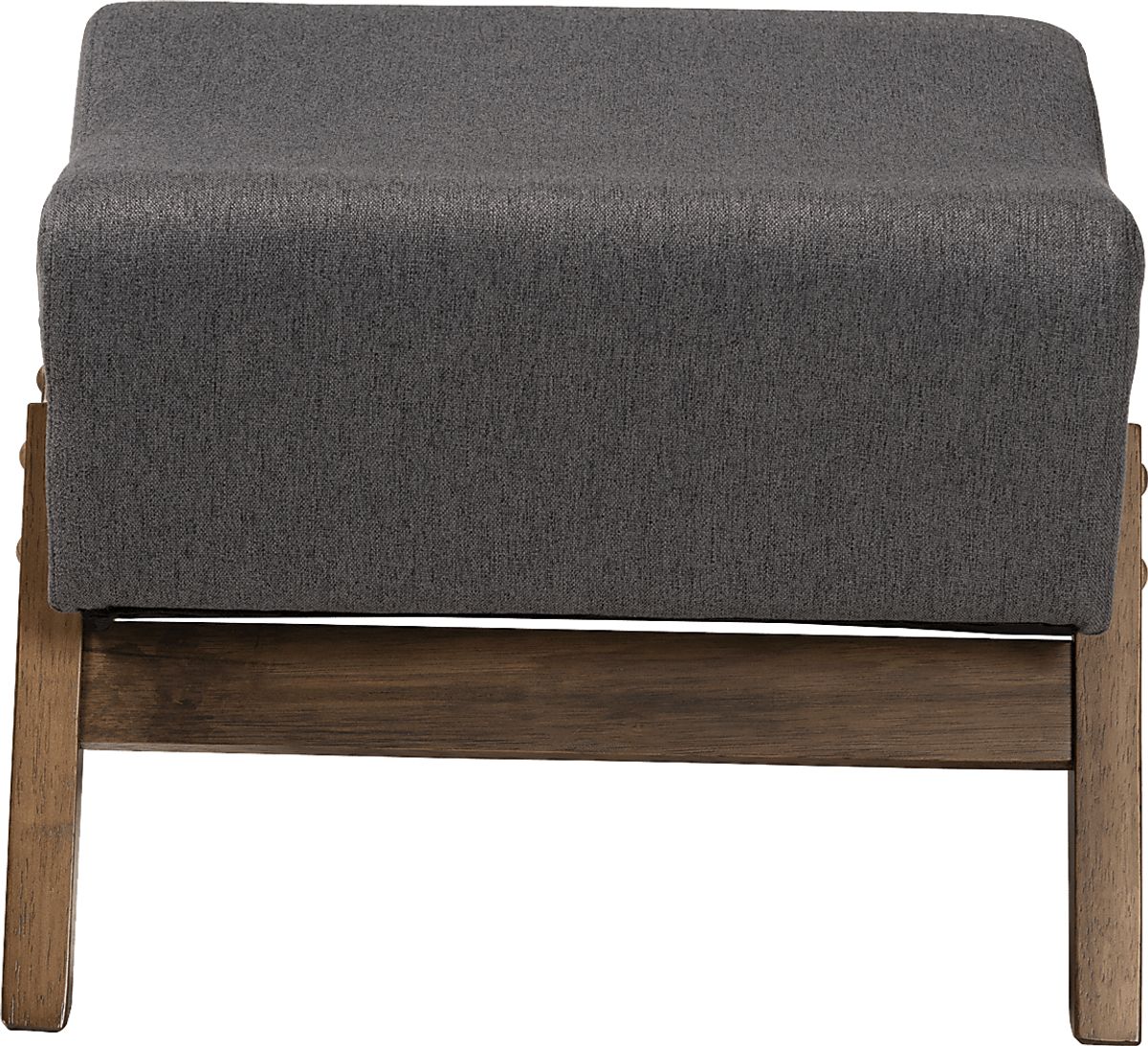 Detillion Dark Gray Polyester Fabric Ottoman | Rooms to Go