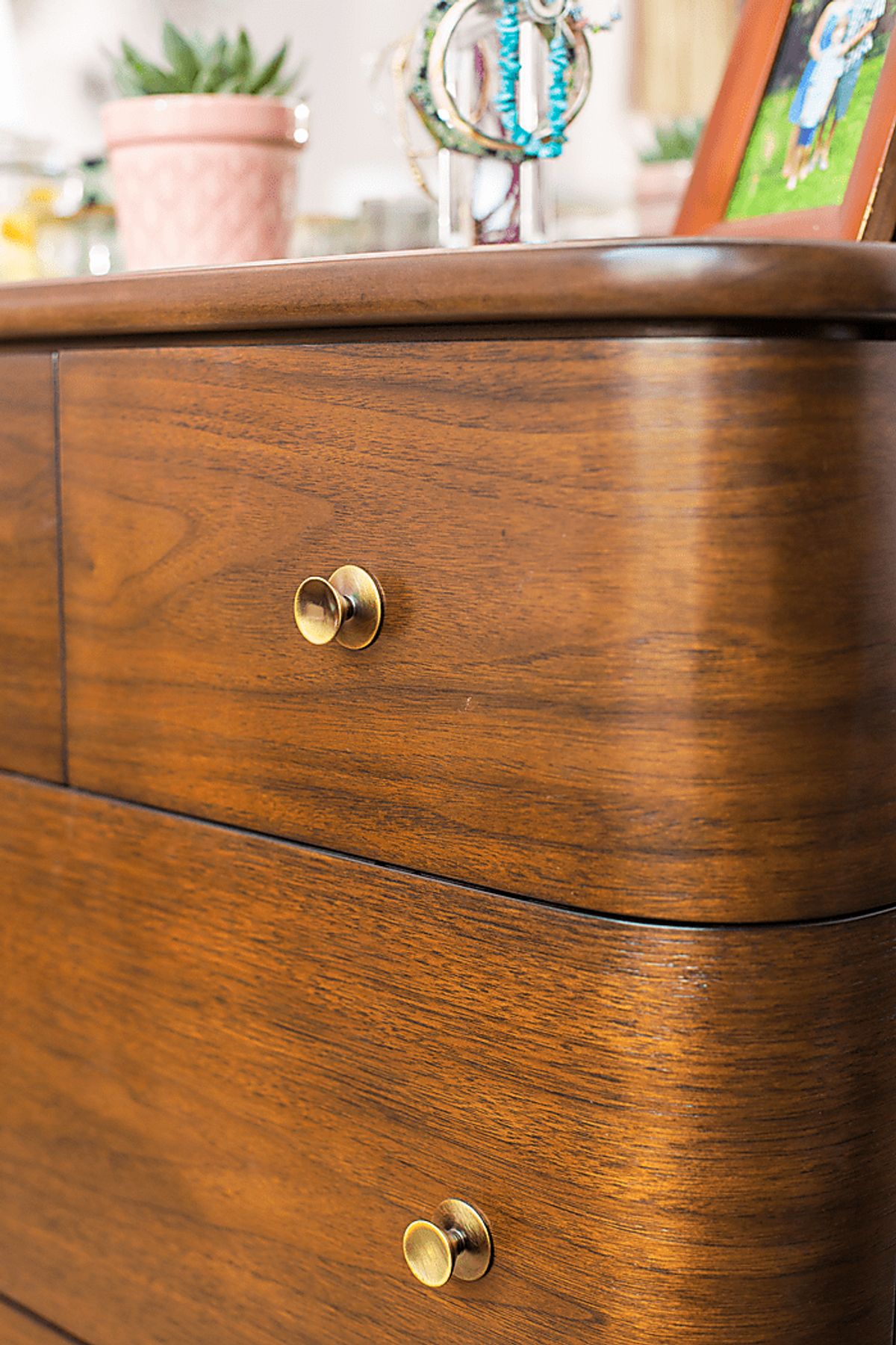 Devon Loft 5 Pc Walnut Dark Wood Red Velvet Plush King Bedroom Set With ...