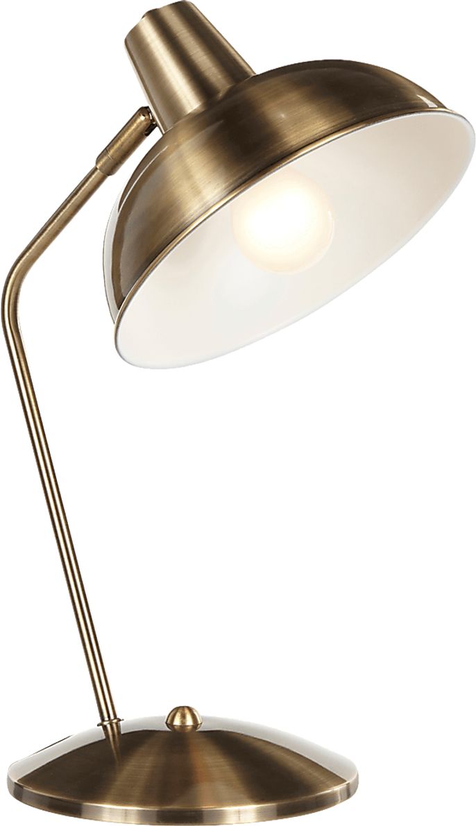 Dexter Drive Gold Lamp - Rooms To Go