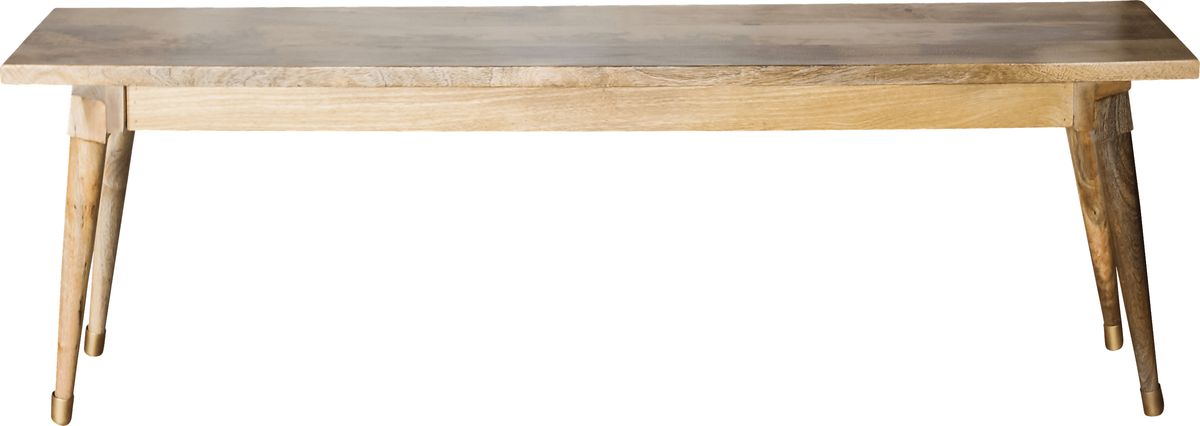 Dibley Brown Dark Wood Bench | Rooms to Go