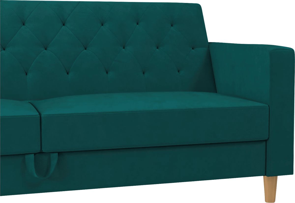 Diechman Green Futon With Storage | Rooms to Go