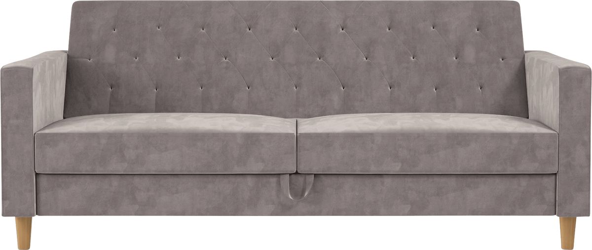 Diechman Light Gray Futon With Storage | Rooms to Go