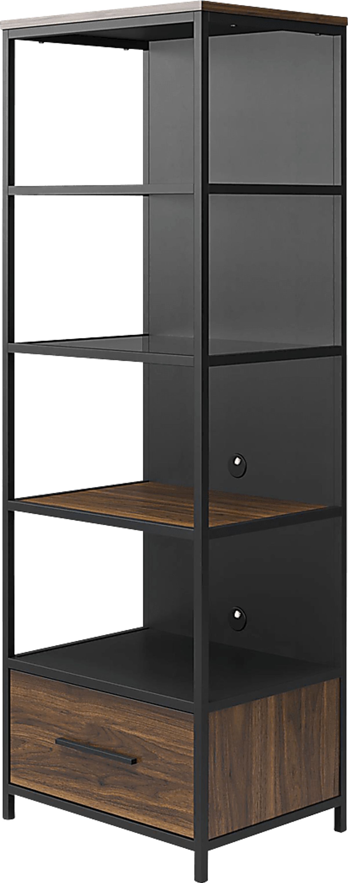Diele Walnut Dark Wood Bookcase | Rooms to Go