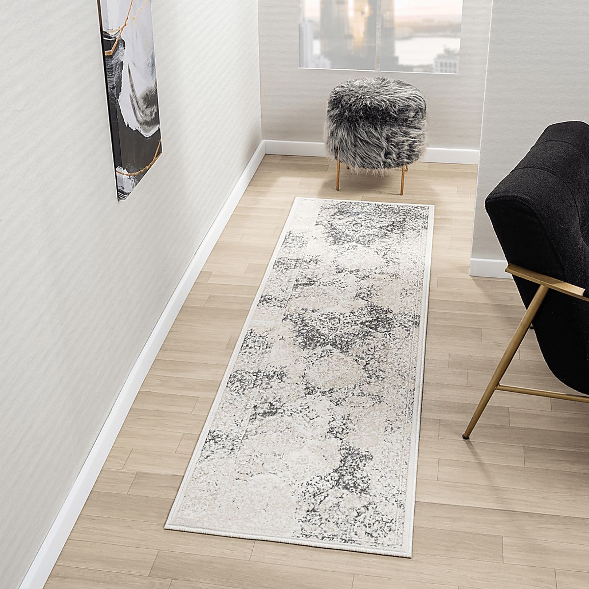 Digsoll Gray,Ivory Beige,Gray Rugs | Rooms to Go