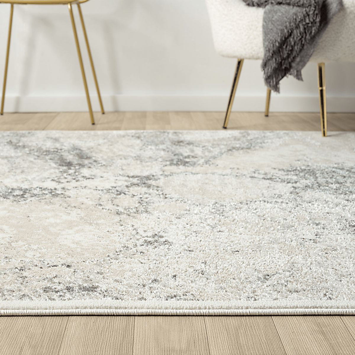 Digsoll Gray,Ivory Beige,Gray Rugs | Rooms to Go