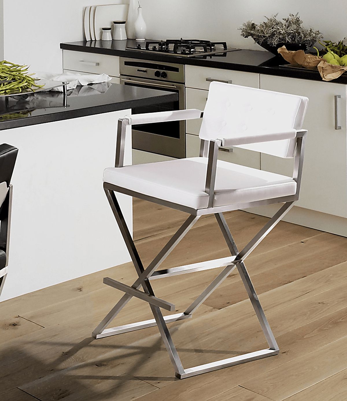 Director White Colors,White Counter Height Stool | Rooms to Go