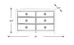 Disney Frozen Ice Blue Dresser | Rooms to Go