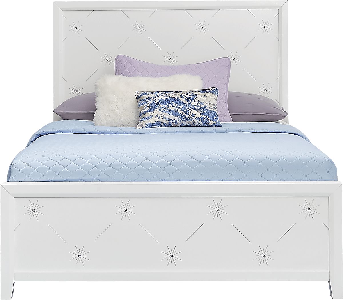 Disney Frozen 5 Pc Ice White Full Bedroom Set With Mirror, Dresser, 3 ...