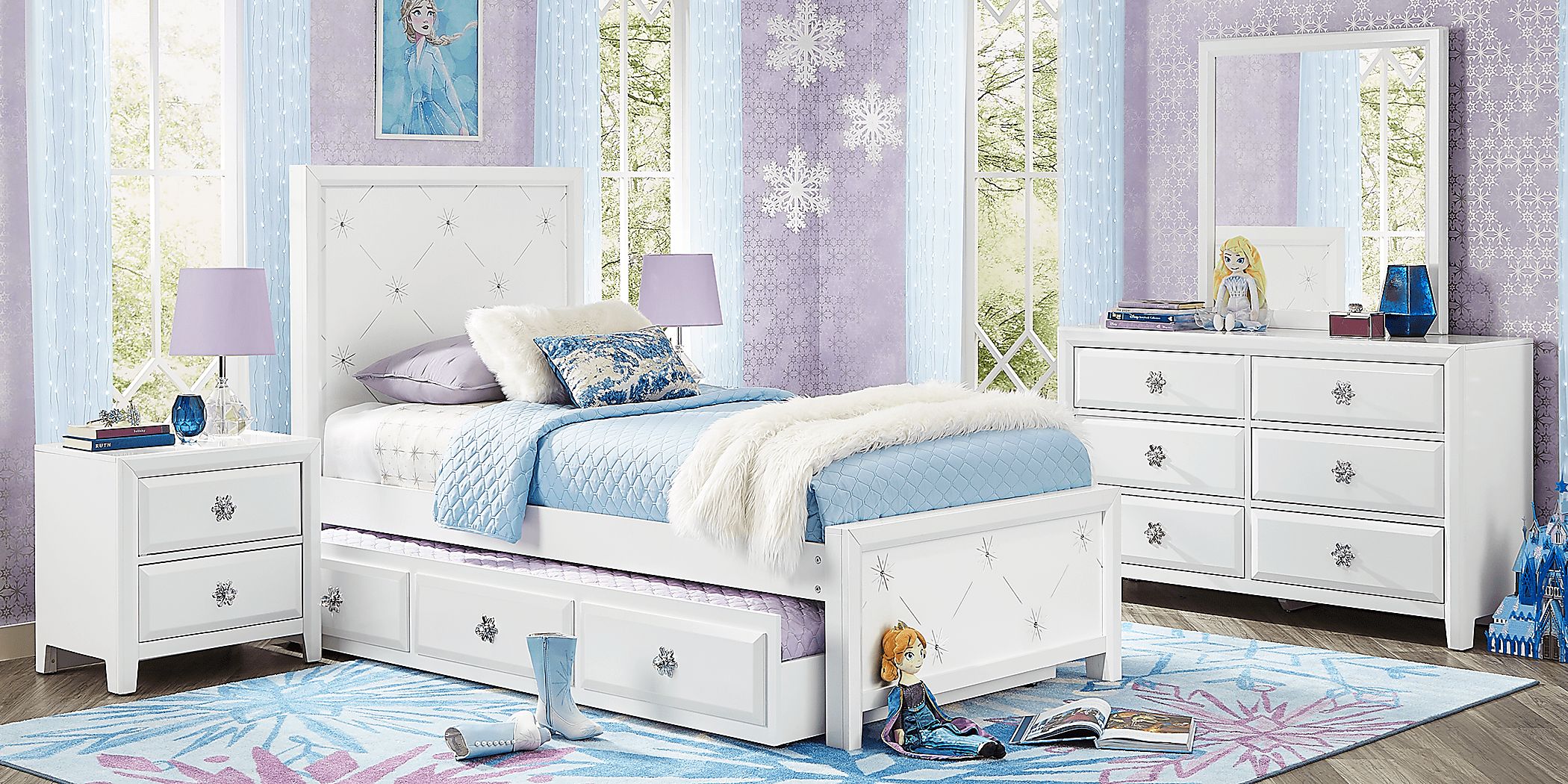 Disney Frozen Ice White Dresser - Rooms To Go
